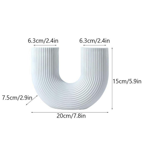 U Shape Vase - Hombe